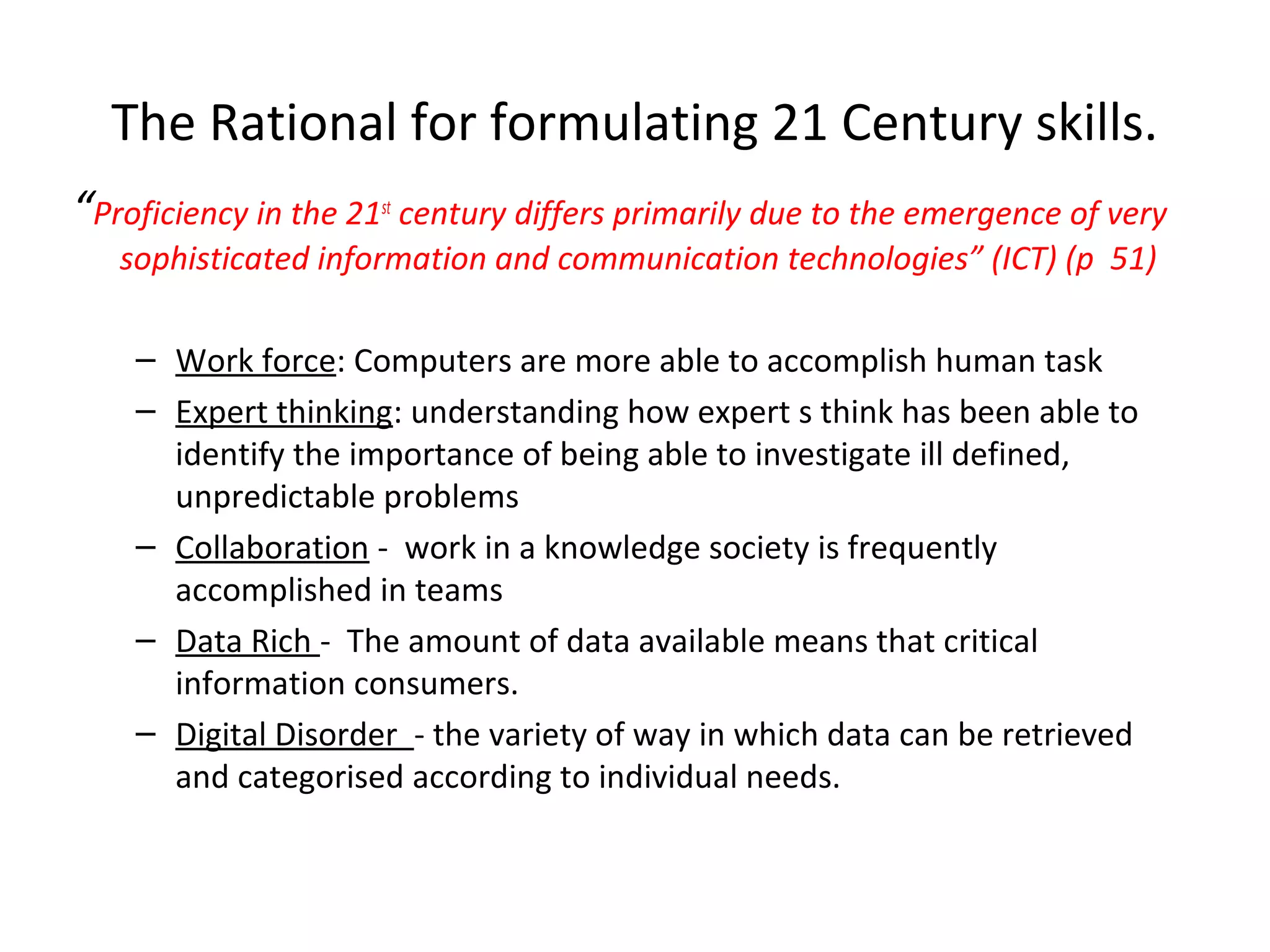 Final presentation comparing frameworks for 21st century skills | PPT
