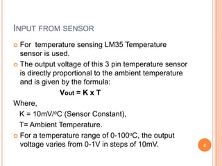 Microprocessor based Temperature Controller | PPTX