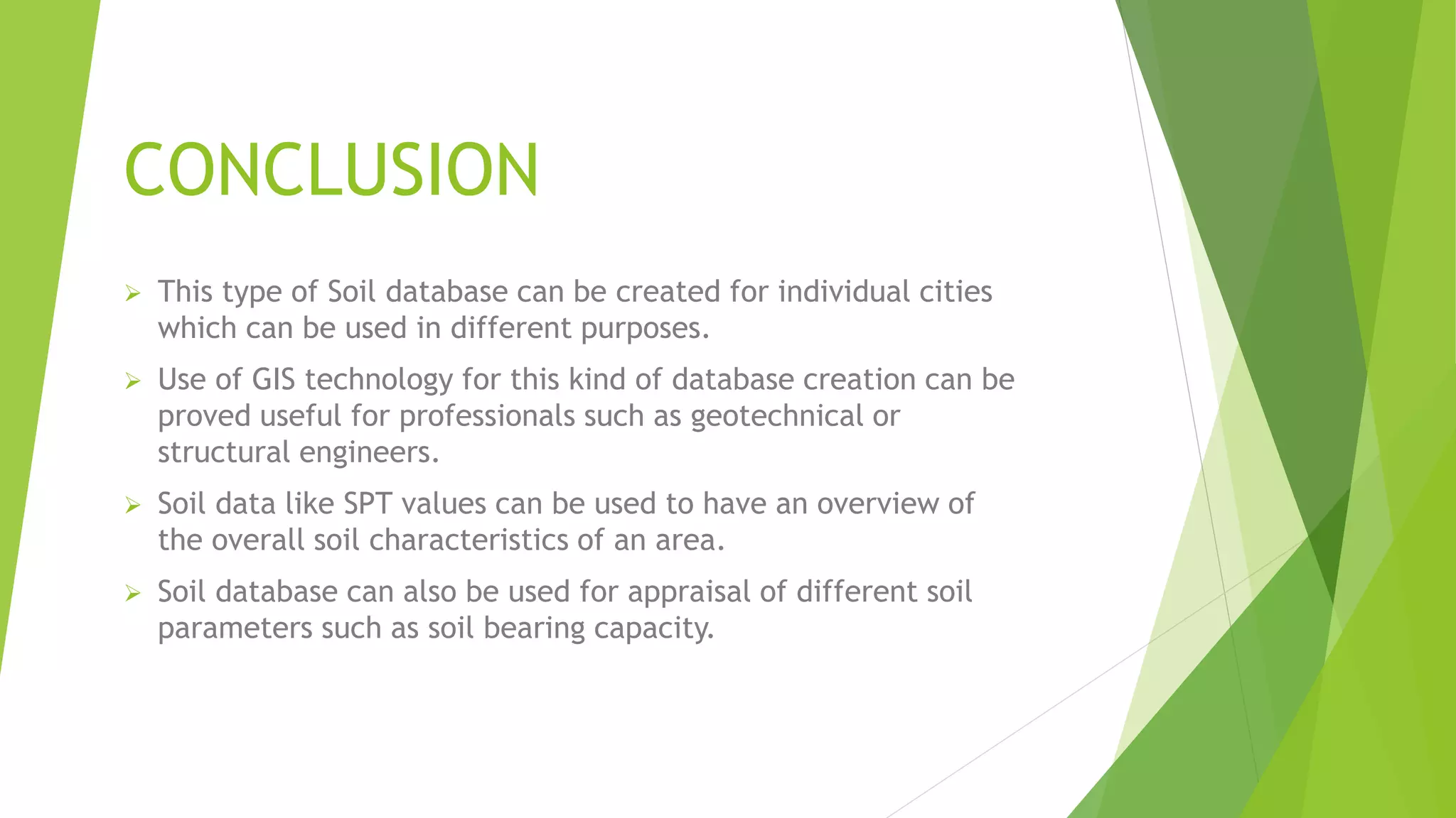 DEVELOPMENT OF SOIL PROFILE MAP FOR SOIL BEARING CAPACITY : A CASE ...
