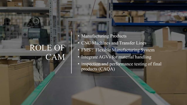 Role of CAM/CAD in CIM process Cycle | PPTX | Mechanical and Industrial ...