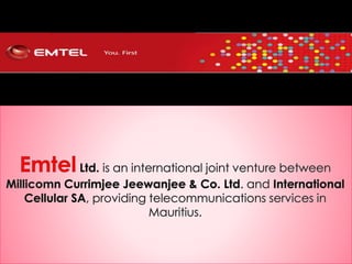 Marketing - Emtel Mauritius | PPTX