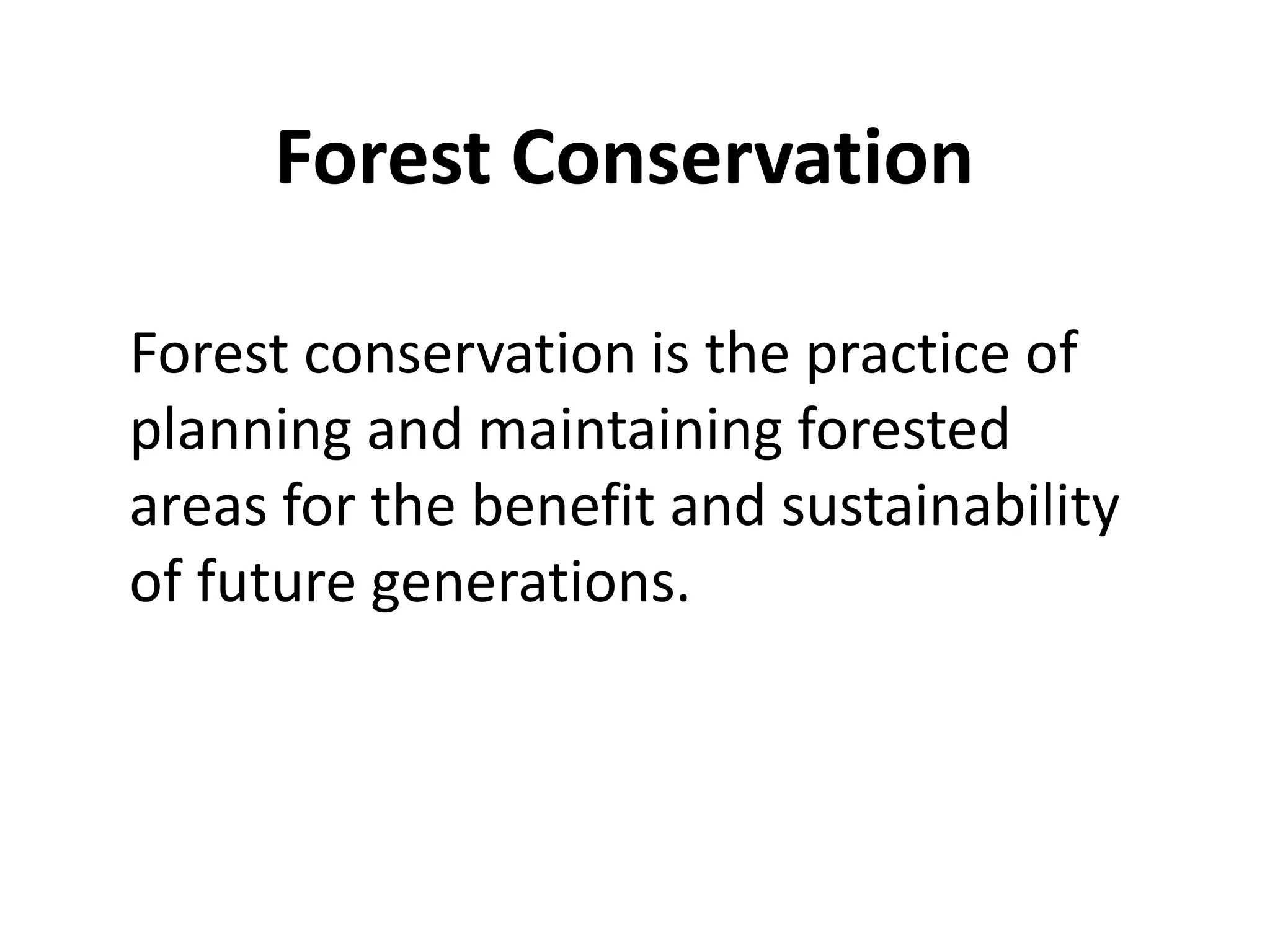 conservation of natural resources, water ,soil, and forest | PPT
