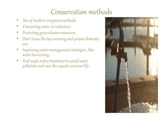 conservation of natural resources, water ,soil, and forest | PPT