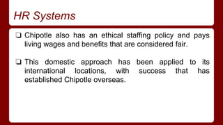Internationalization Proposal - Chipotle | PPTX