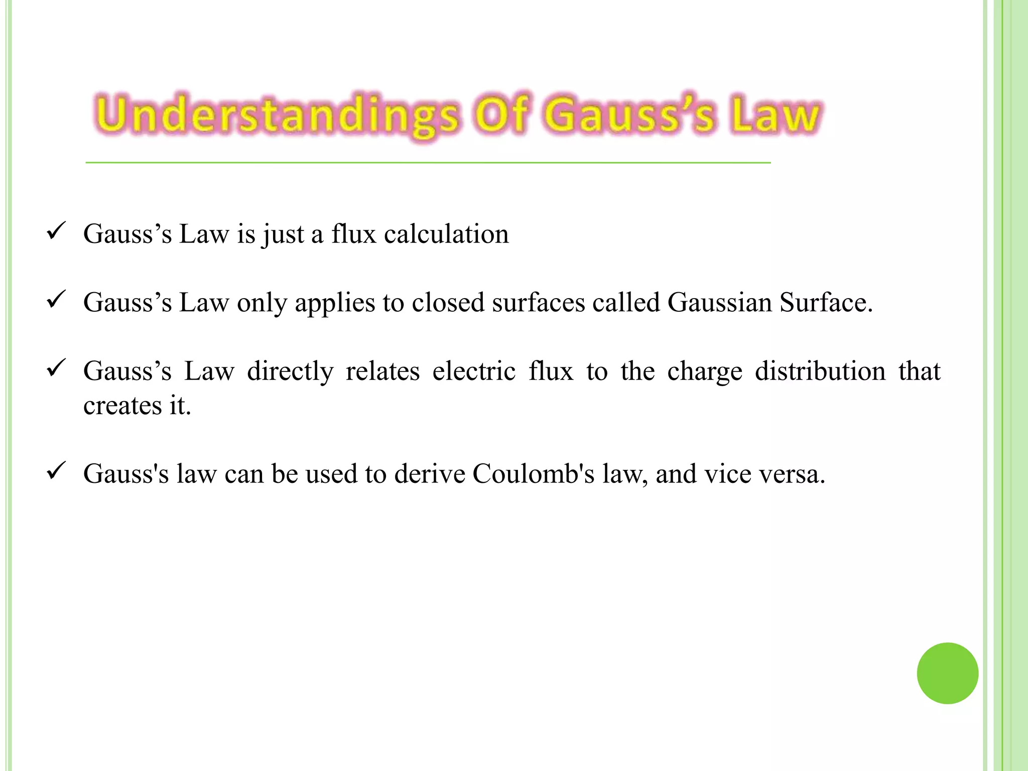 Gauss’s Law | PPTX