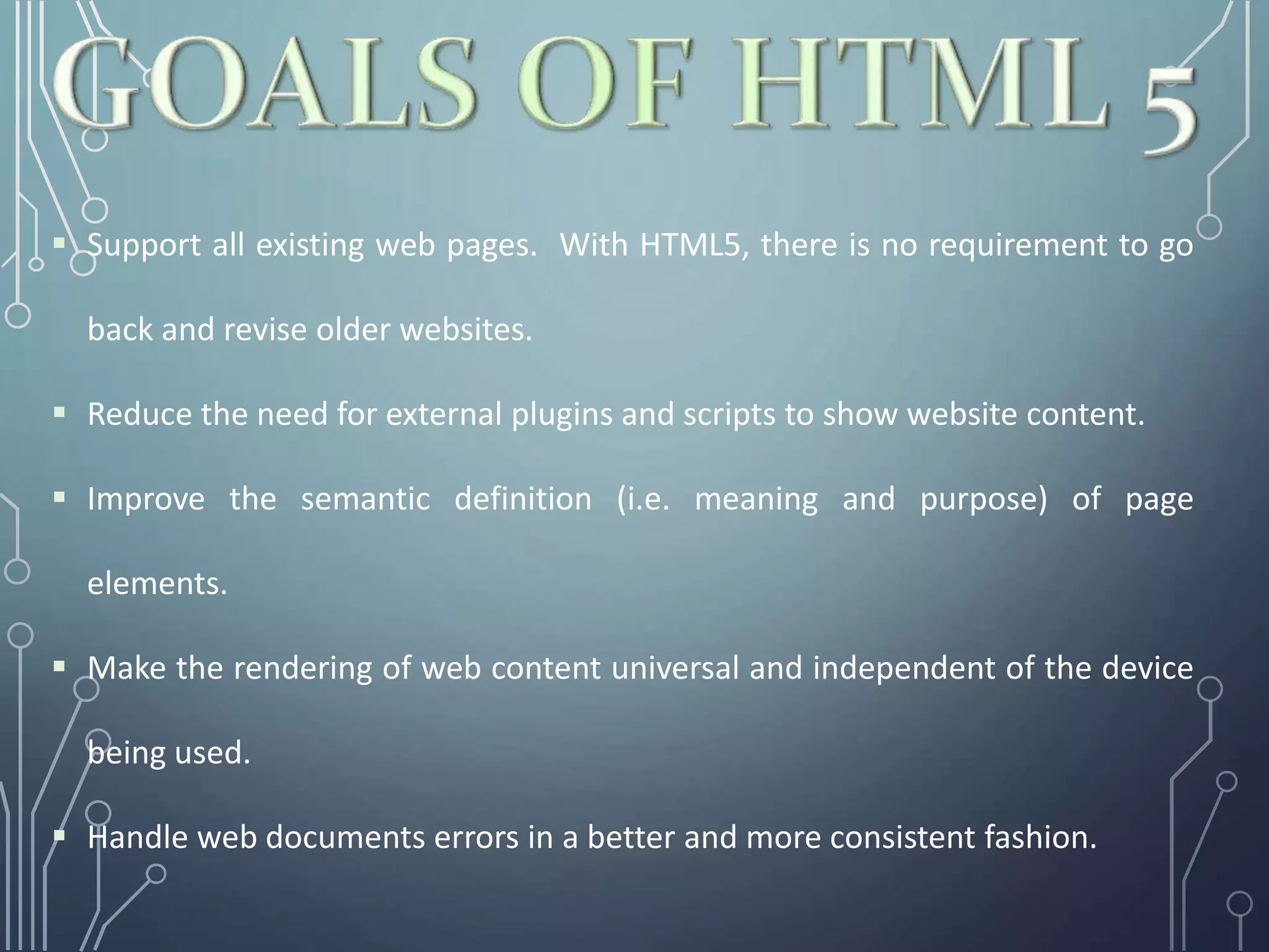 HTML - 5 - Introduction | PPTX