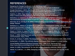 Presence in Virtual Reality Experience | PDF