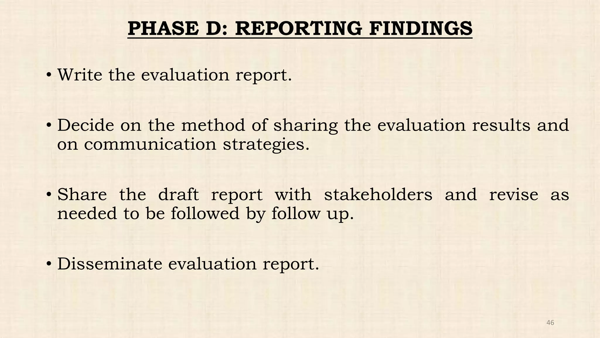 Monitoring and evaluation | PPTX
