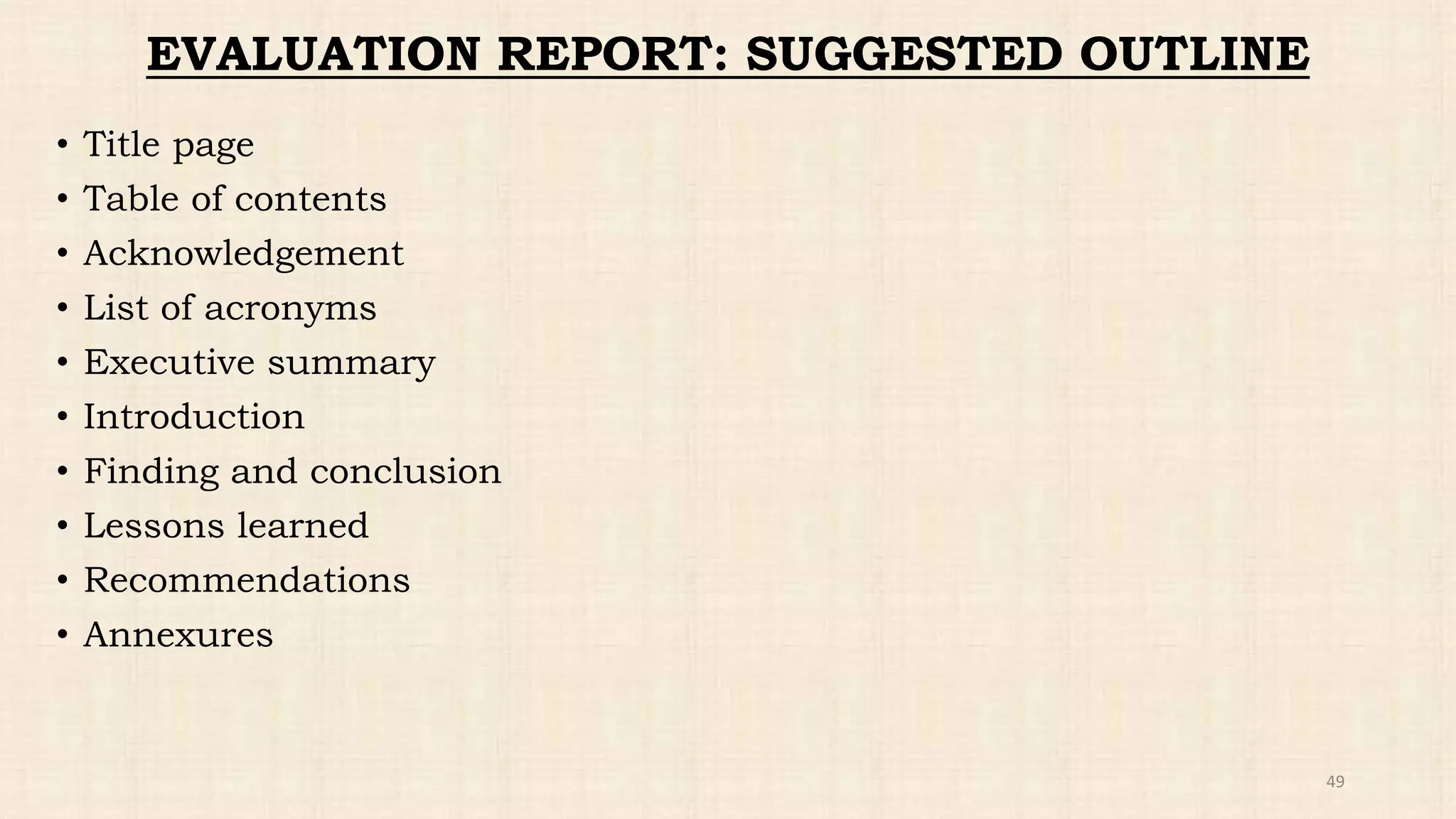 Monitoring and evaluation | PPT