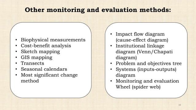 Monitoring and evaluation | PPTX