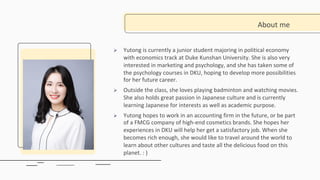 Final presentation yutong hu | PDF