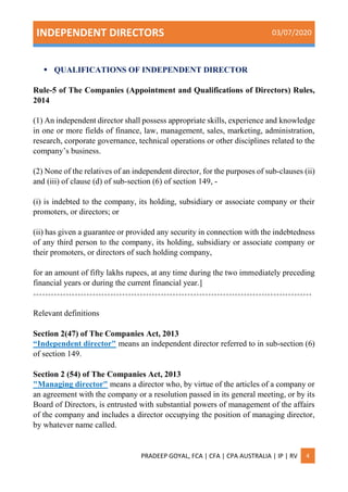 Big Opportunity to become an Independent Director | PDF