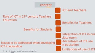 ICT uses in Education | PPT