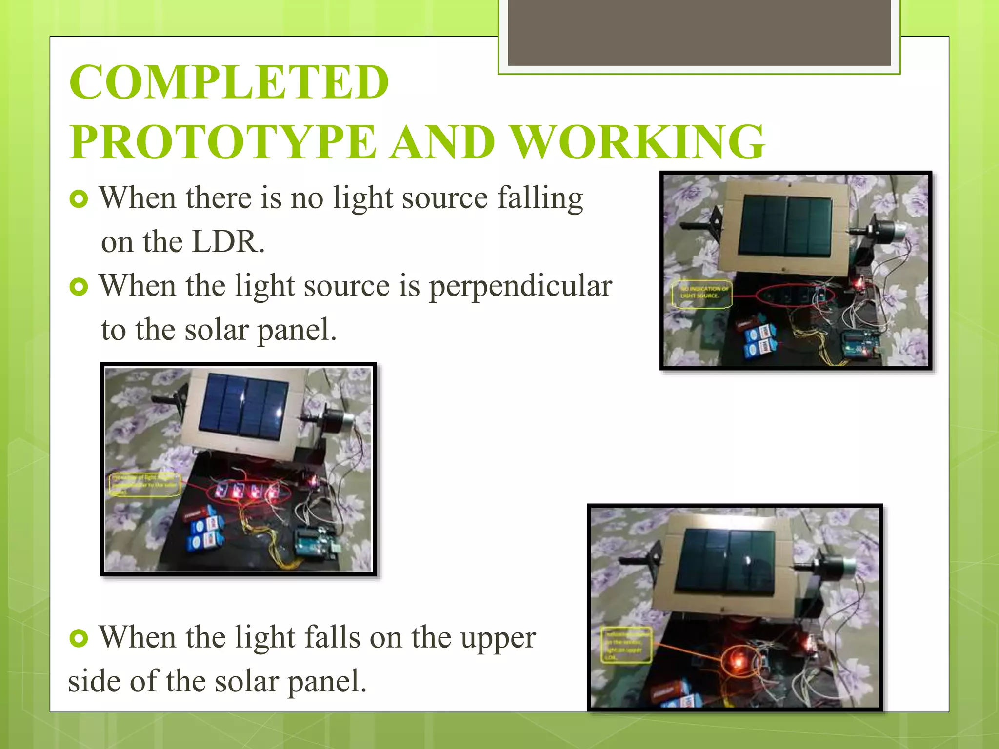Microcontroller Based Dual Axis Solar Tracker Ppt