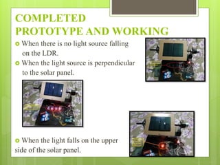 Microcontroller based dual axis solar tracker | PPTX