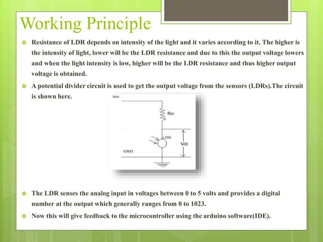 Microcontroller based dual axis solar tracker | PPT