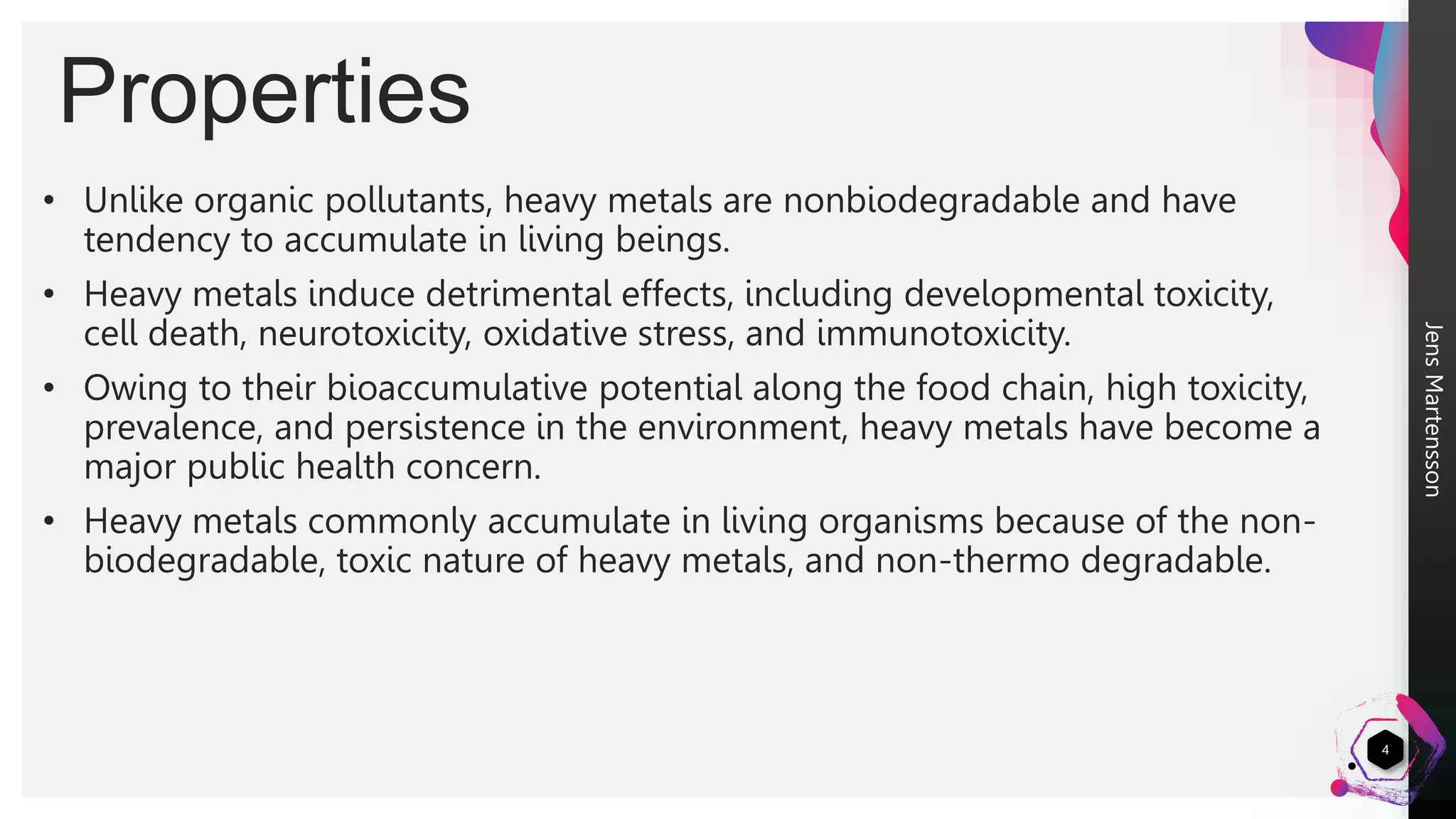 Heavy metals and risk management | PPTX