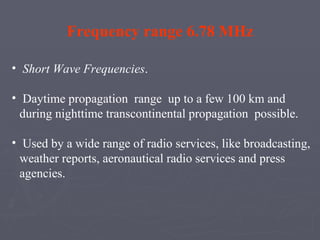 Frequency Ranges and Radio Licensing Regulations | PPT