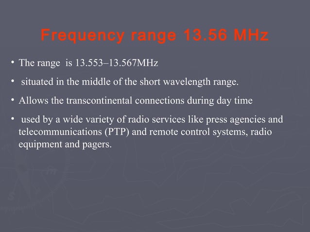 Frequency Ranges and Radio Licensing Regulations | PPT