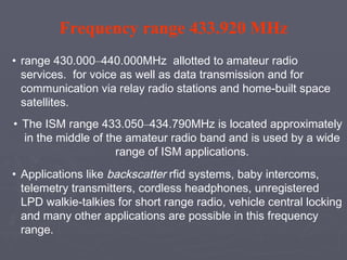 Frequency Ranges and Radio Licensing Regulations | PPT