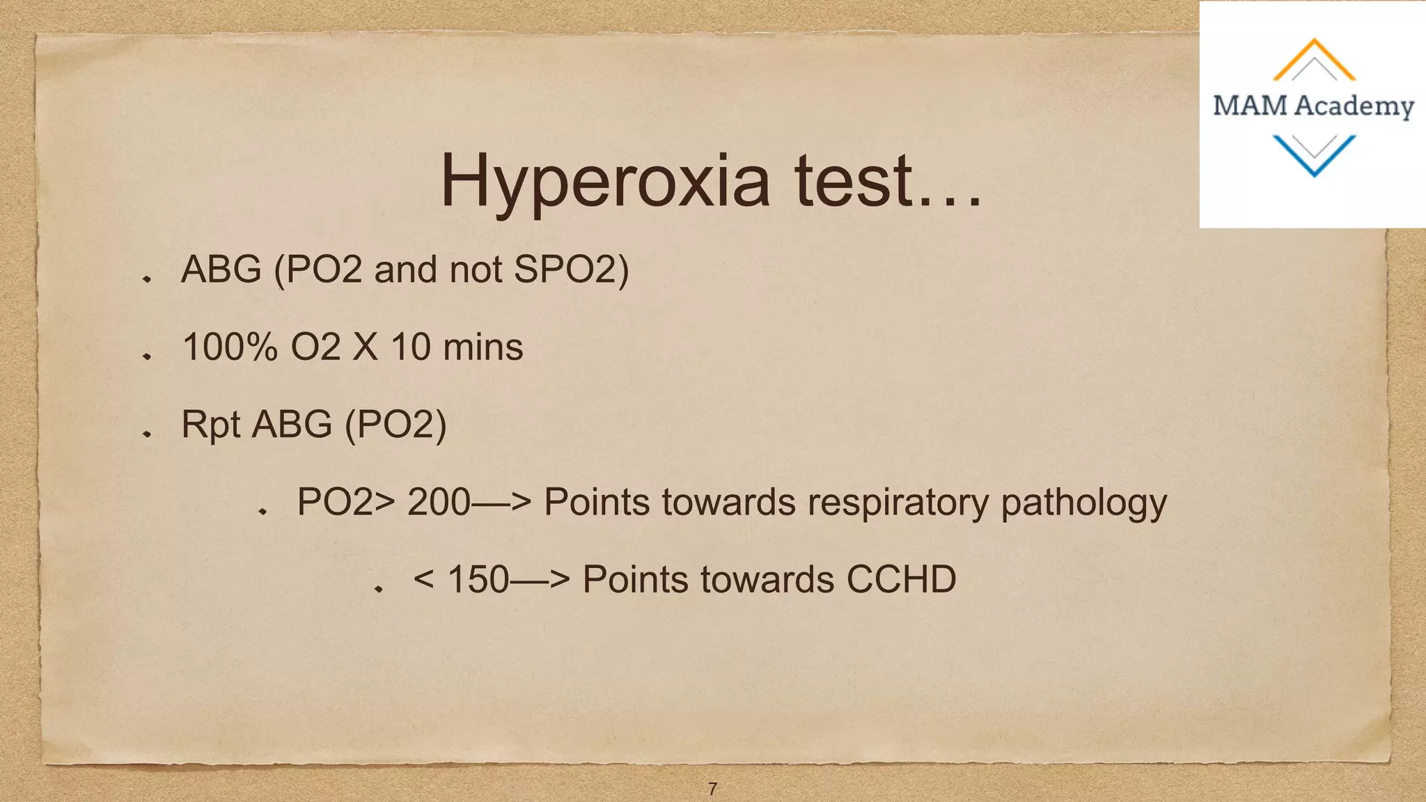TACHYPNIC NEOANTE: IS IS A CHD: APPROACH TO A CHILD WITH CONGENITAL ...