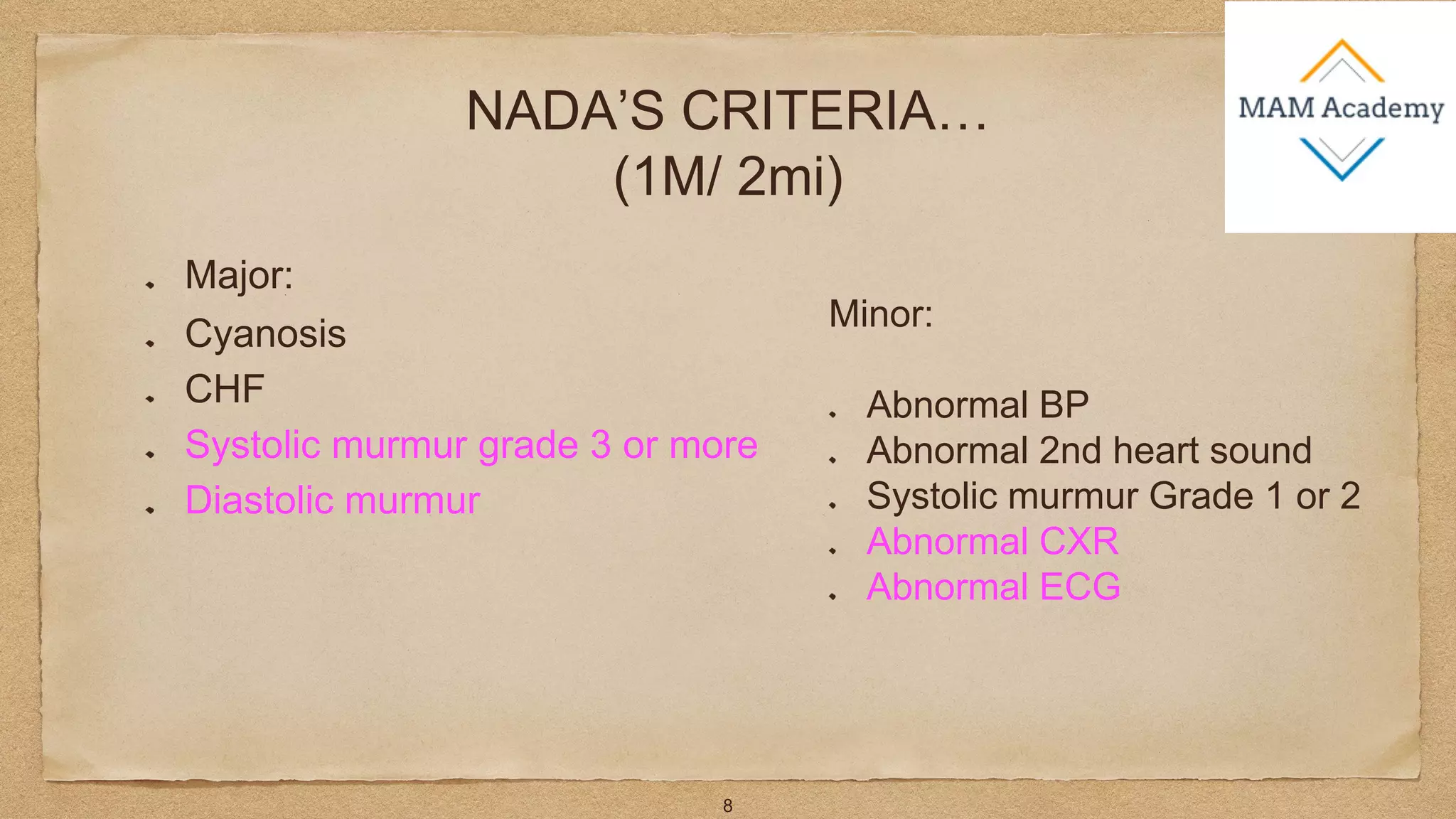TACHYPNIC NEOANTE: IS IS A CHD: APPROACH TO A CHILD WITH CONGENITAL ...
