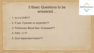 TACHYPNIC NEOANTE: IS IS A CHD: APPROACH TO A CHILD WITH CONGENITAL ...