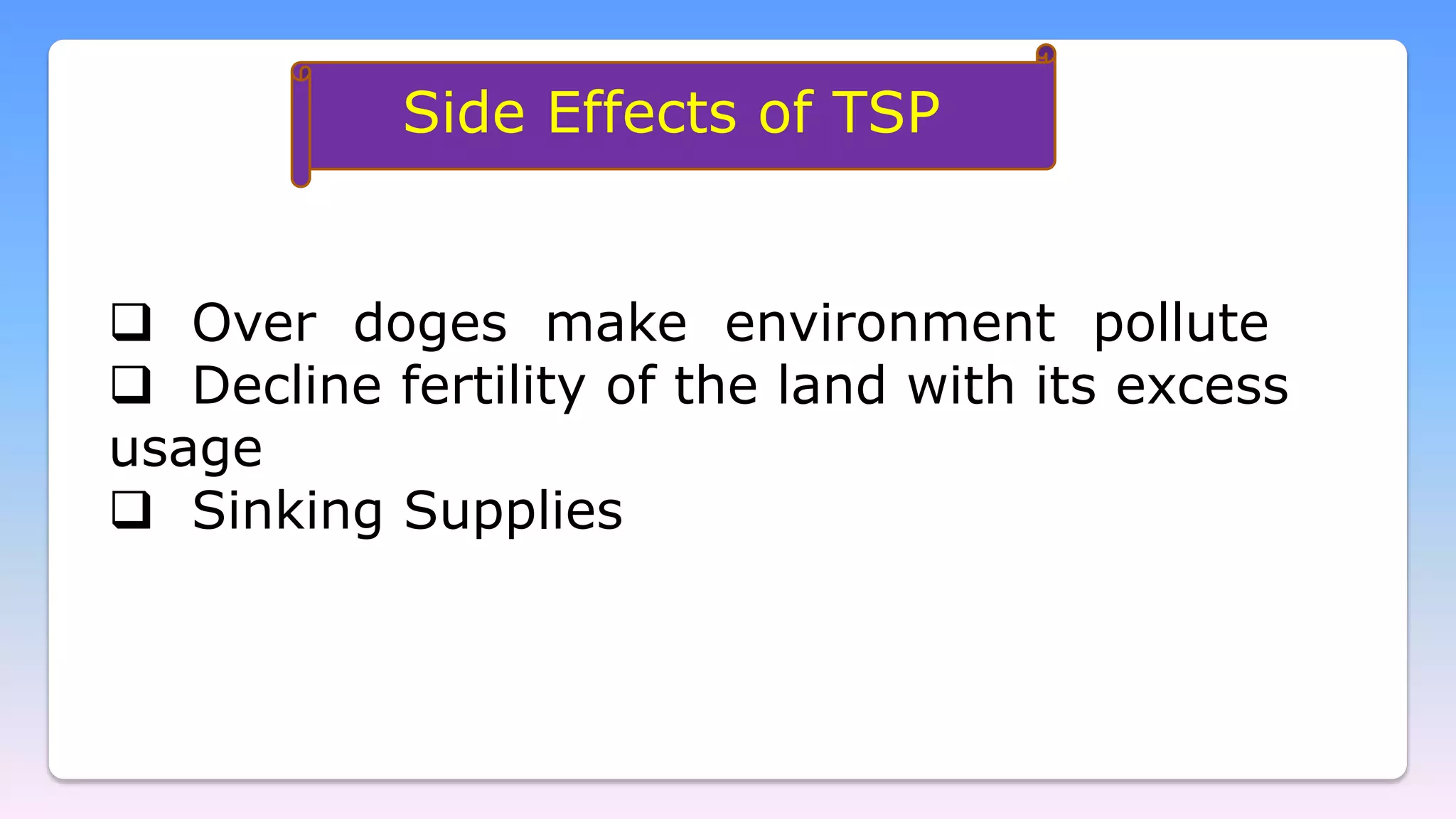 Slides for Triple Super Phosphate(TSP) | PPTX
