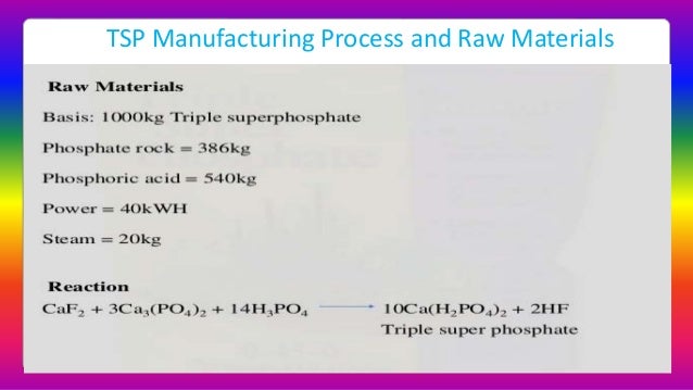 Slides for Triple Super Phosphate(TSP)