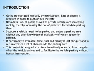 Automatic gate control | PPTX