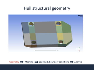FEA of Liftboat's hull barge | PPTX