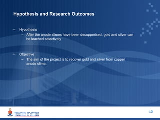 Leaching of coppe anode slimes from copper electrowinning | PDF
