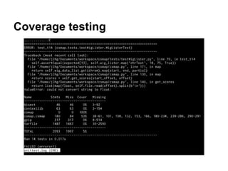 Software Testing Project: Testing csmap program | PPT