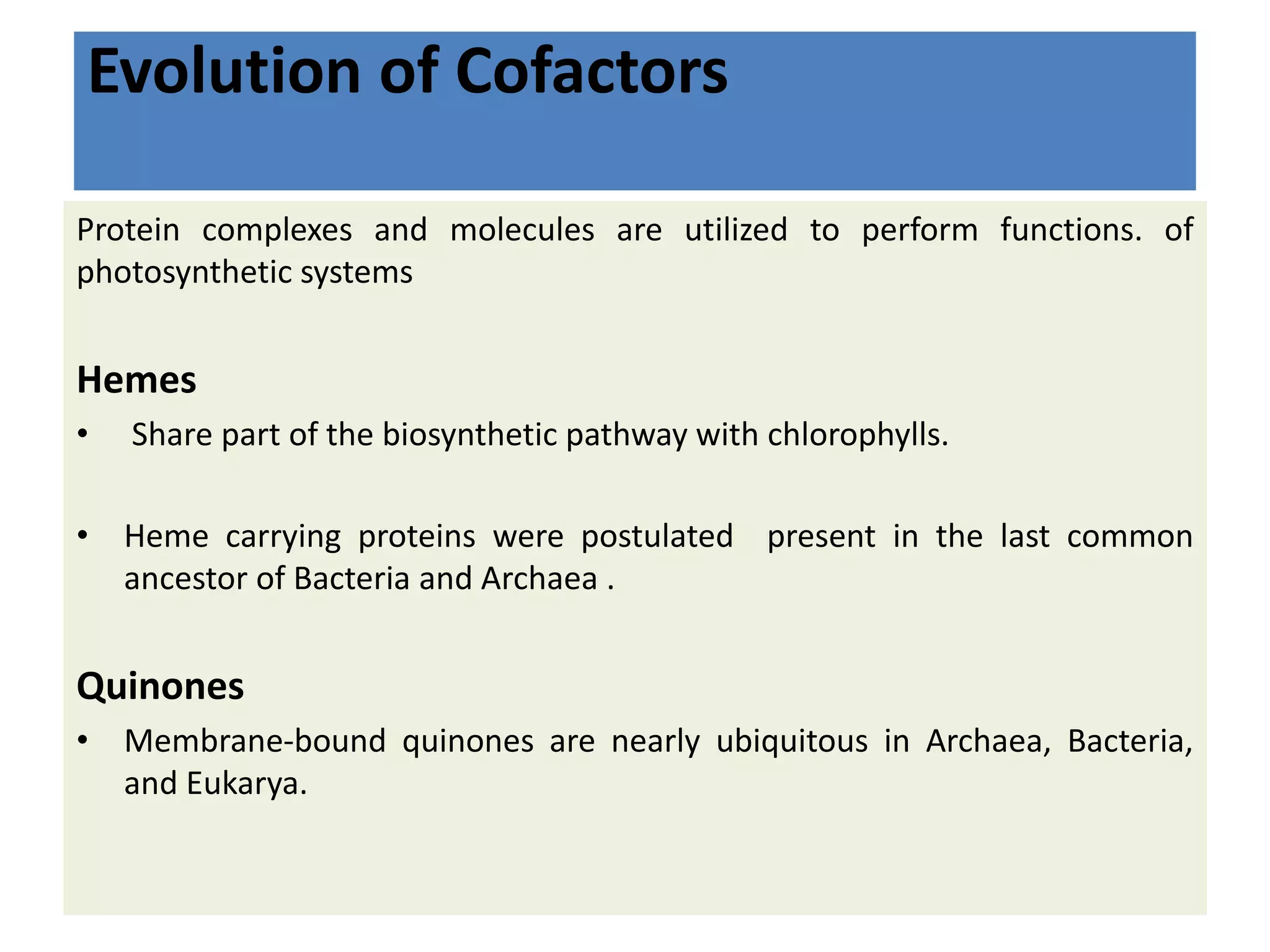 Evolution of photosynthesis | PPTX