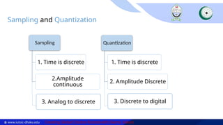 Quantization of Signal, Communication System | PPTX