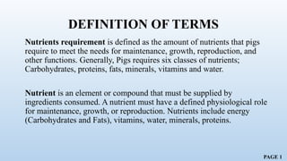 GROWER AND FINISHER SWINE NUTRIENT REQUIREMENT.pptx