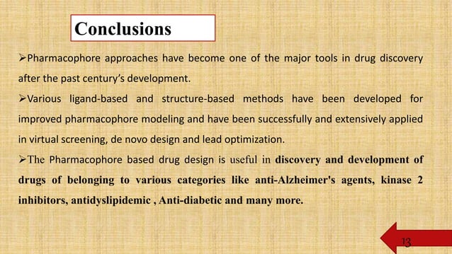 Pharmacophore Modeling in Drug Designing | PPTX | Computer Software and ...