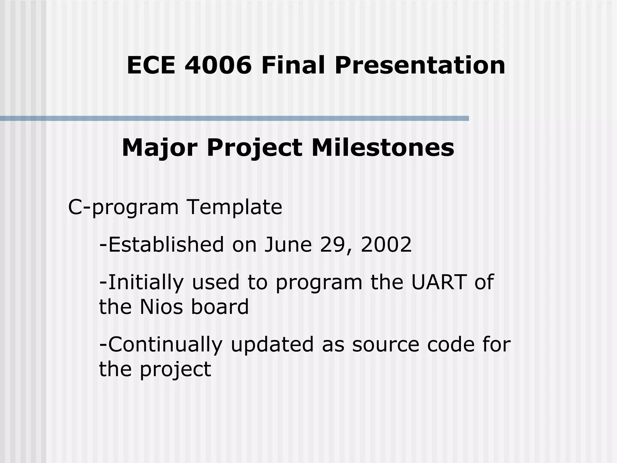 Final presentation ece | PPT