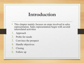 Advance steps in selling process | PPTX