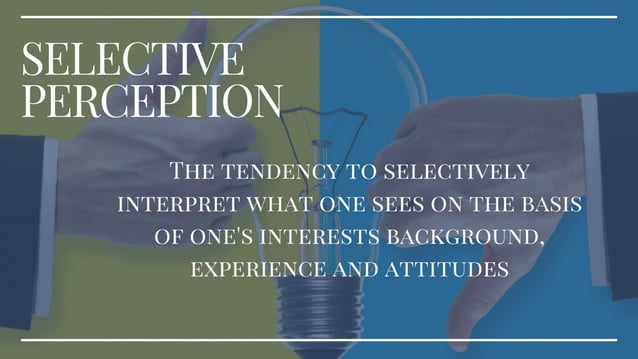 THE PERCEPTUAL PROCESS IN THE FIELD OF HEALTHCARE | PPTX