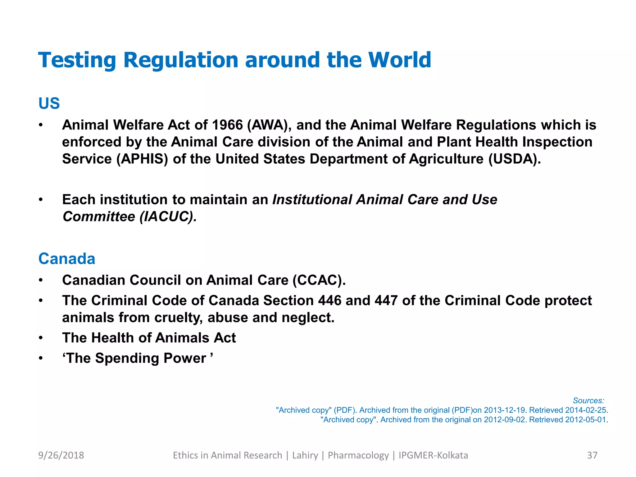 Ethical issues in animal experimentation (with emphasis on CPCSEA ...