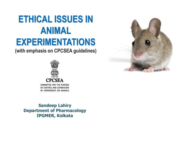Ethical issues in animal experimentation (with emphasis on CPCSEA guidelines) | PDF | Veterinary ...