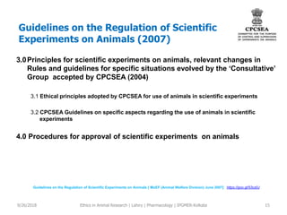 Ethical issues in animal experimentation (with emphasis on CPCSEA ...