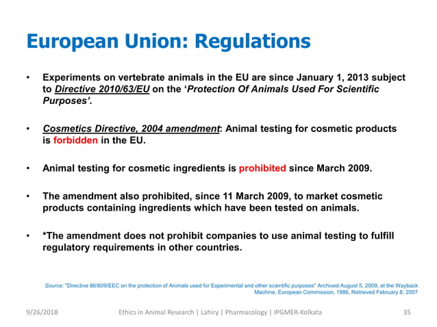 Ethical issues in animal experimentation (with emphasis on CPCSEA ...