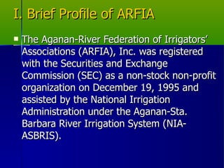 Case Presentation- Microfinance in Agriculture (ARFIA) | PPT