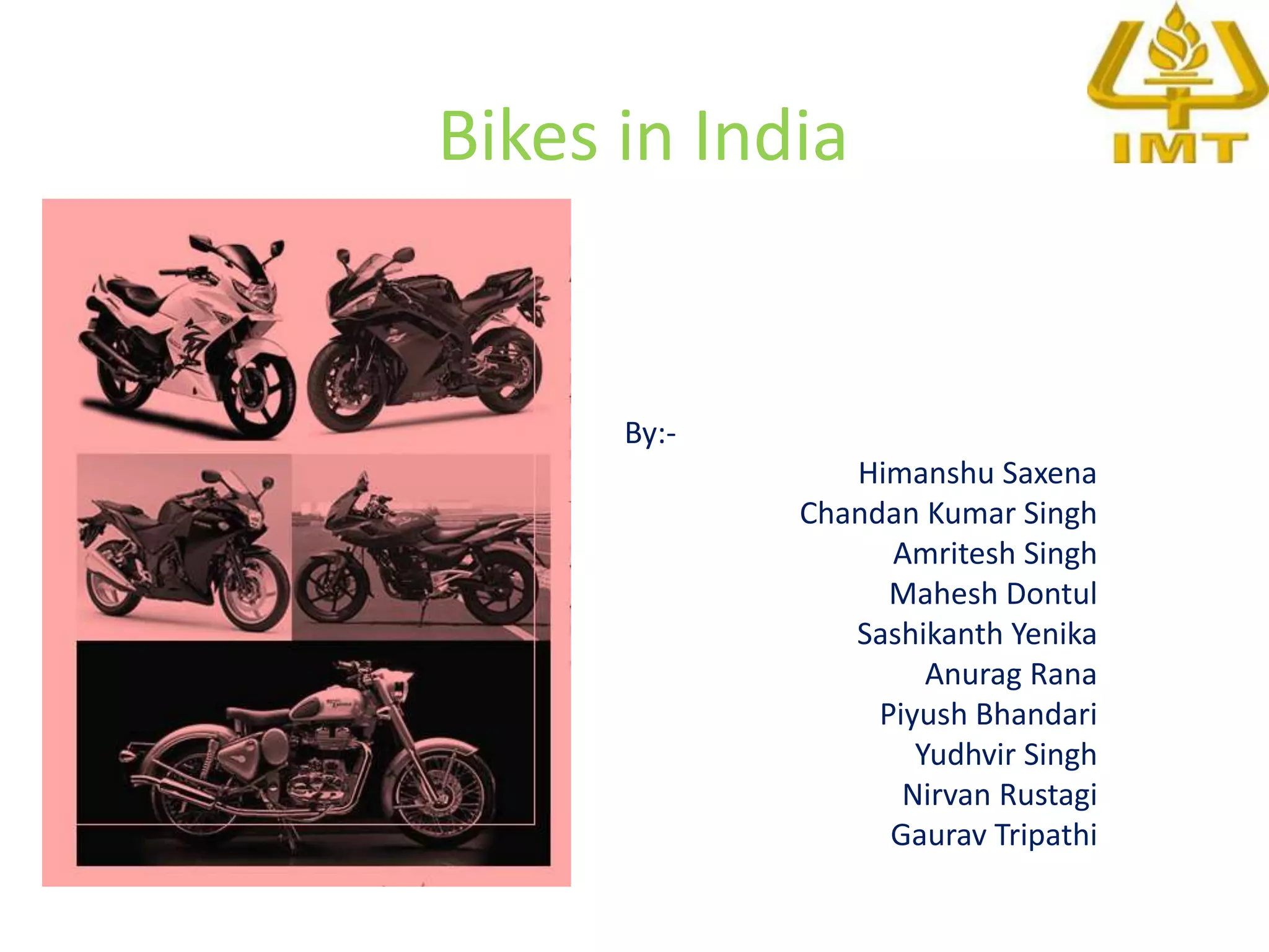 Bikes in India | PPTX