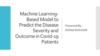 Machine Learning Final presentation | PPTX