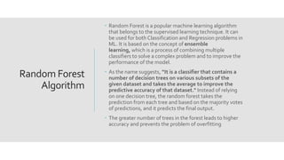 Machine Learning Final presentation | PPTX
