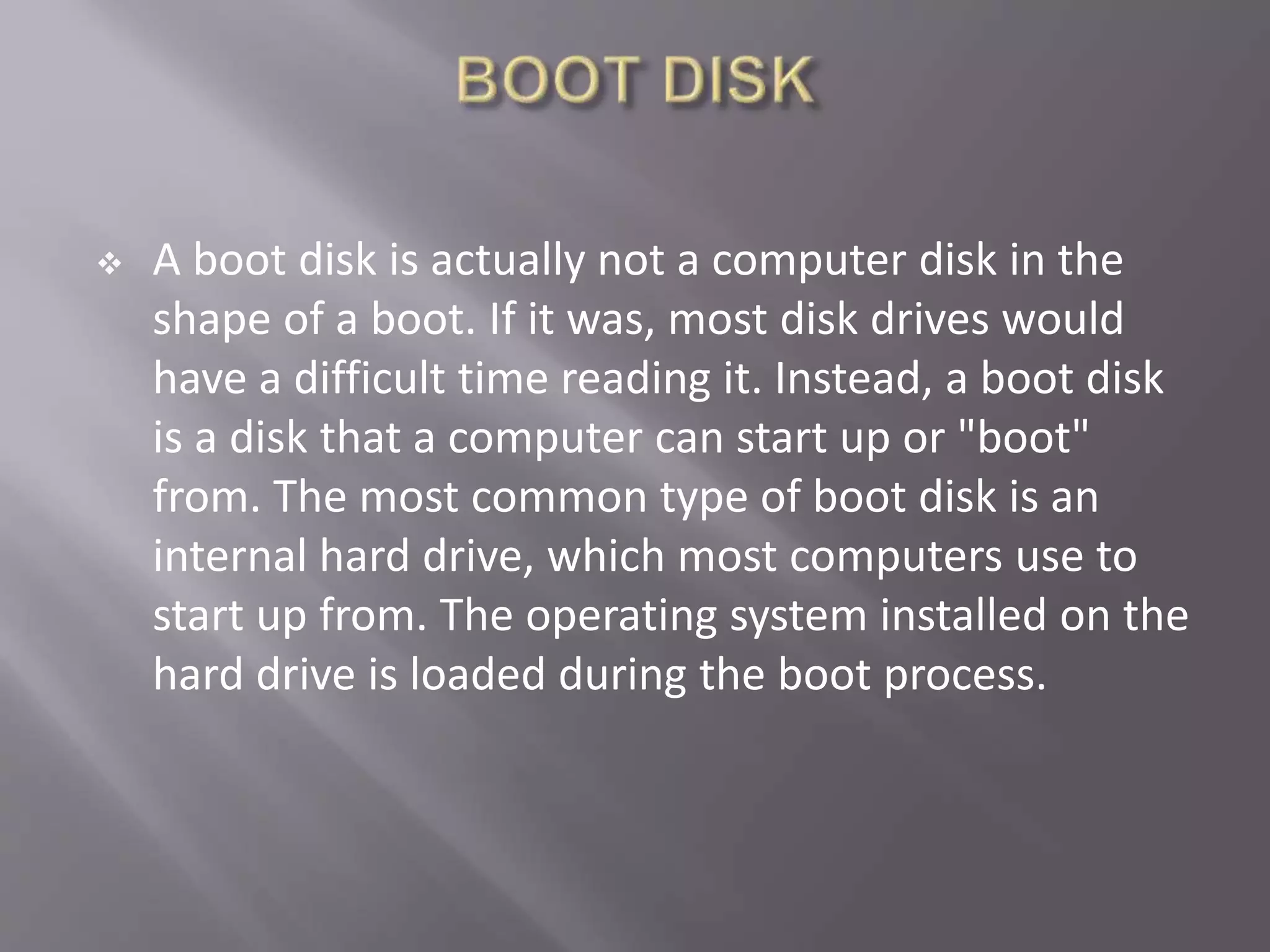 BOOTABLE OPERATING SYSTEM PPT | PPTX