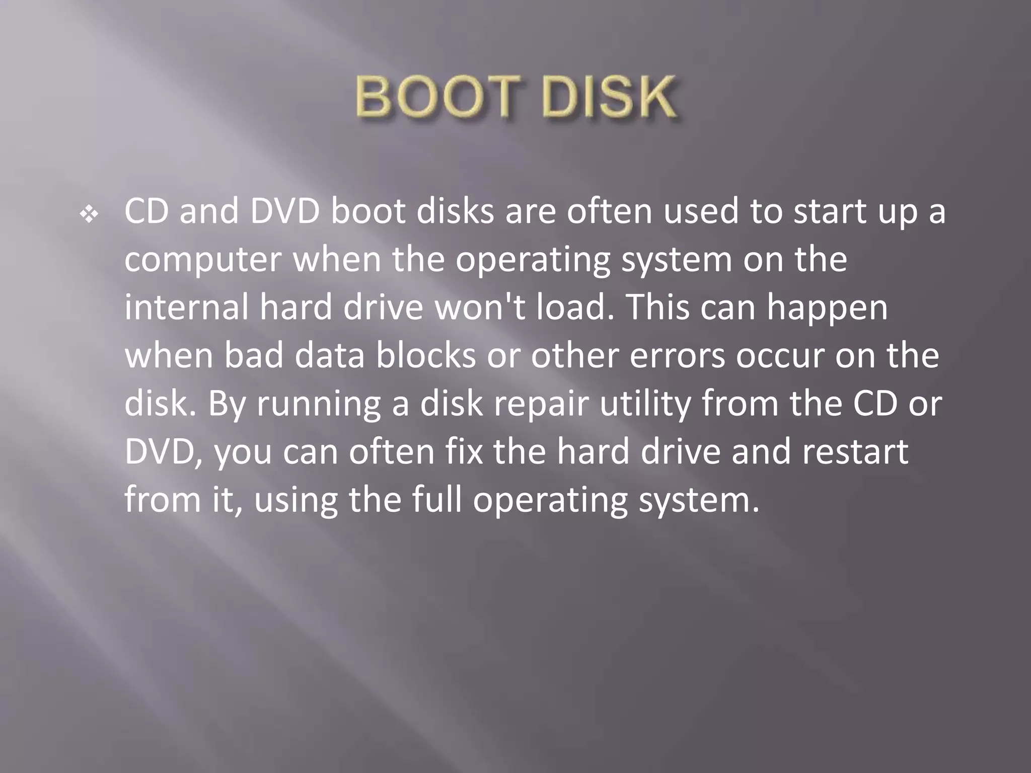 BOOTABLE OPERATING SYSTEM PPT | PPTX